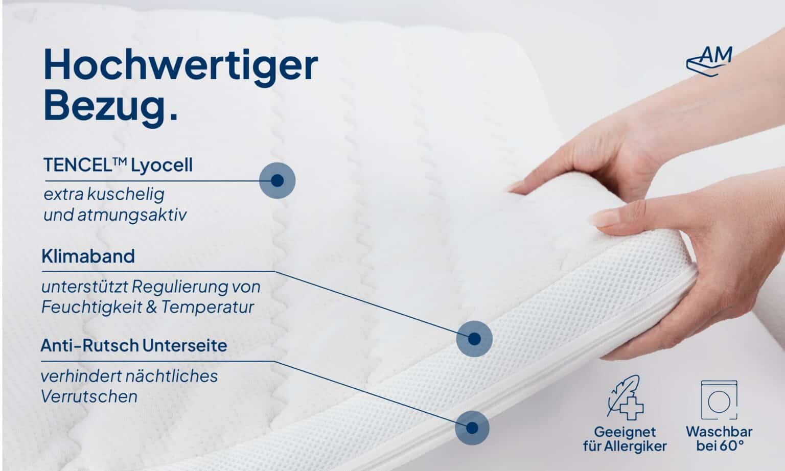 Premium Gelschaum-Topper - AM-Qualitätsmatratzen.de